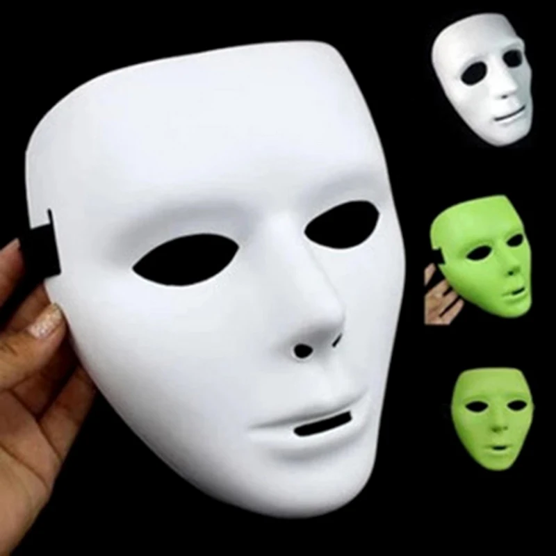 뉴 화이트/그린 할로윈 쿨 PVC 가면 라이더 고스트 댄스 힙합 마스크, 화이트 나이트 라이트 마스크, 1 개 ...
