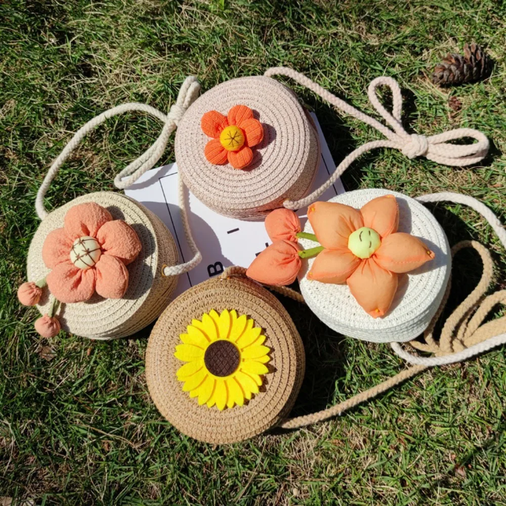 Handmade-Summer-Children-Girls-Shoulder-Bag-Flower-Straw-Baby-Bags ...