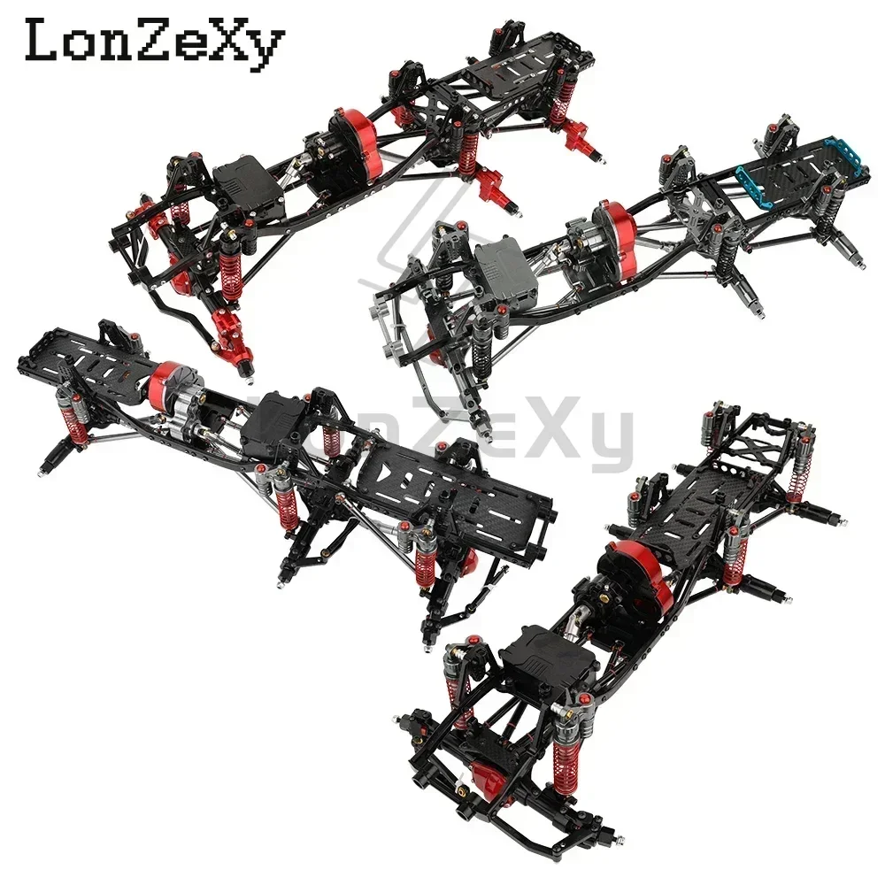 Metal Alloy Upgraded 6x6 RC Car Chassis Empty Frame with 3 Axles ...