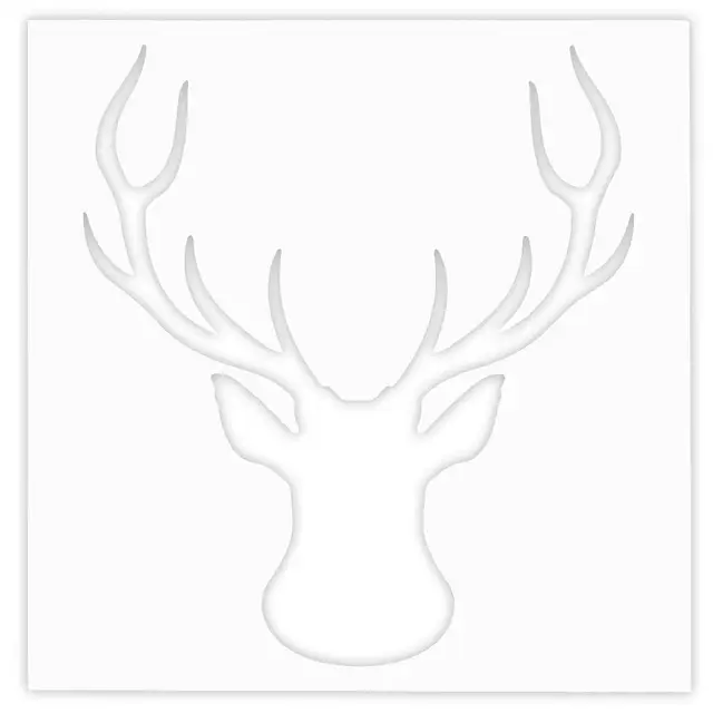 Deer Head Stencil Printable