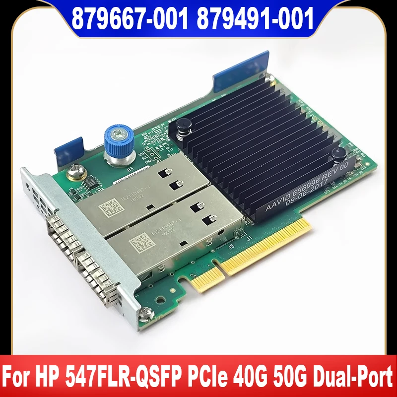Original For HP 547FLR-QSFP PCIe 40G 50G Dual-Port Adapters Controller 879667-001 879491-001 ...