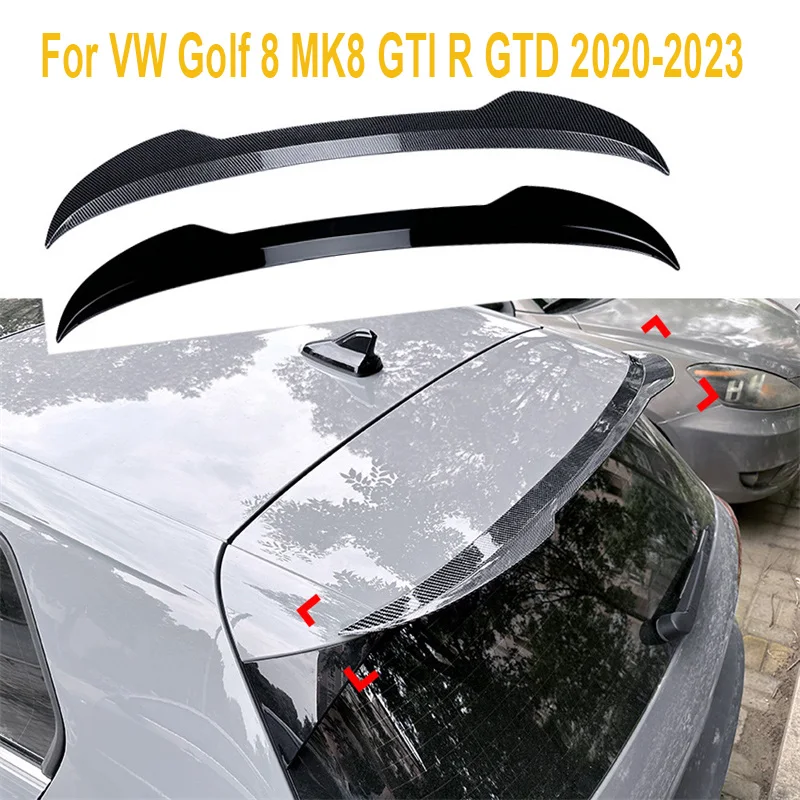 For-VW-Golf-8-MK8-GTI-R-GTD-2020-2023-Car-Tail-Tailgate-Splitter-Lip ...