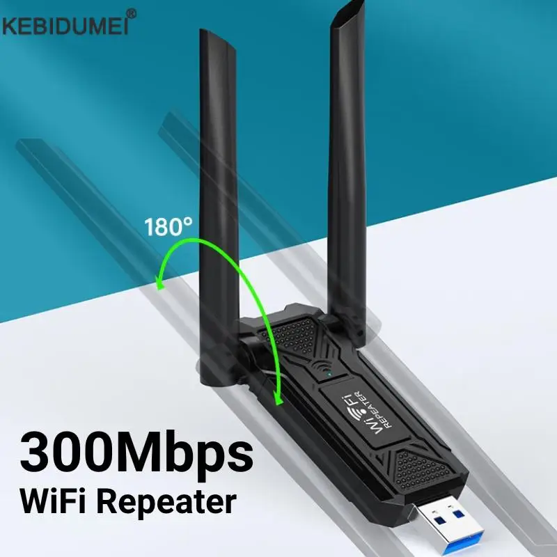 2-4G-300Mbps-Wireless-USB-WiFi-Repeater-Extender-WiFi-Signal-Amplifier ...