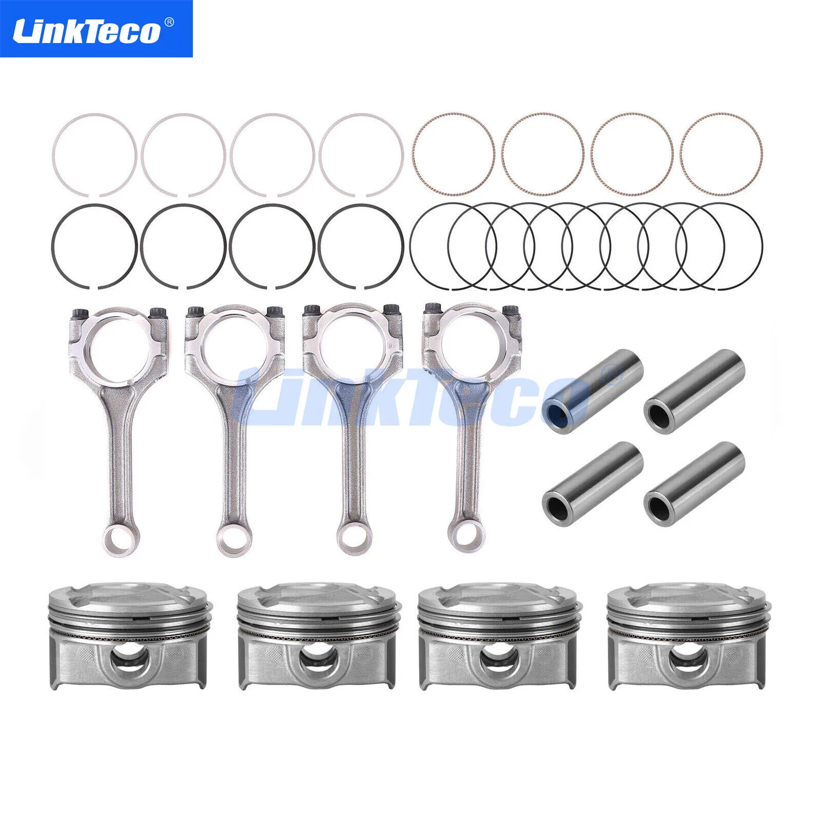 4-Set-Connecting-Rod-Piston-For-Hyundai-Kia-Accent-Rio-1-6L-G4FD-DOHC ...