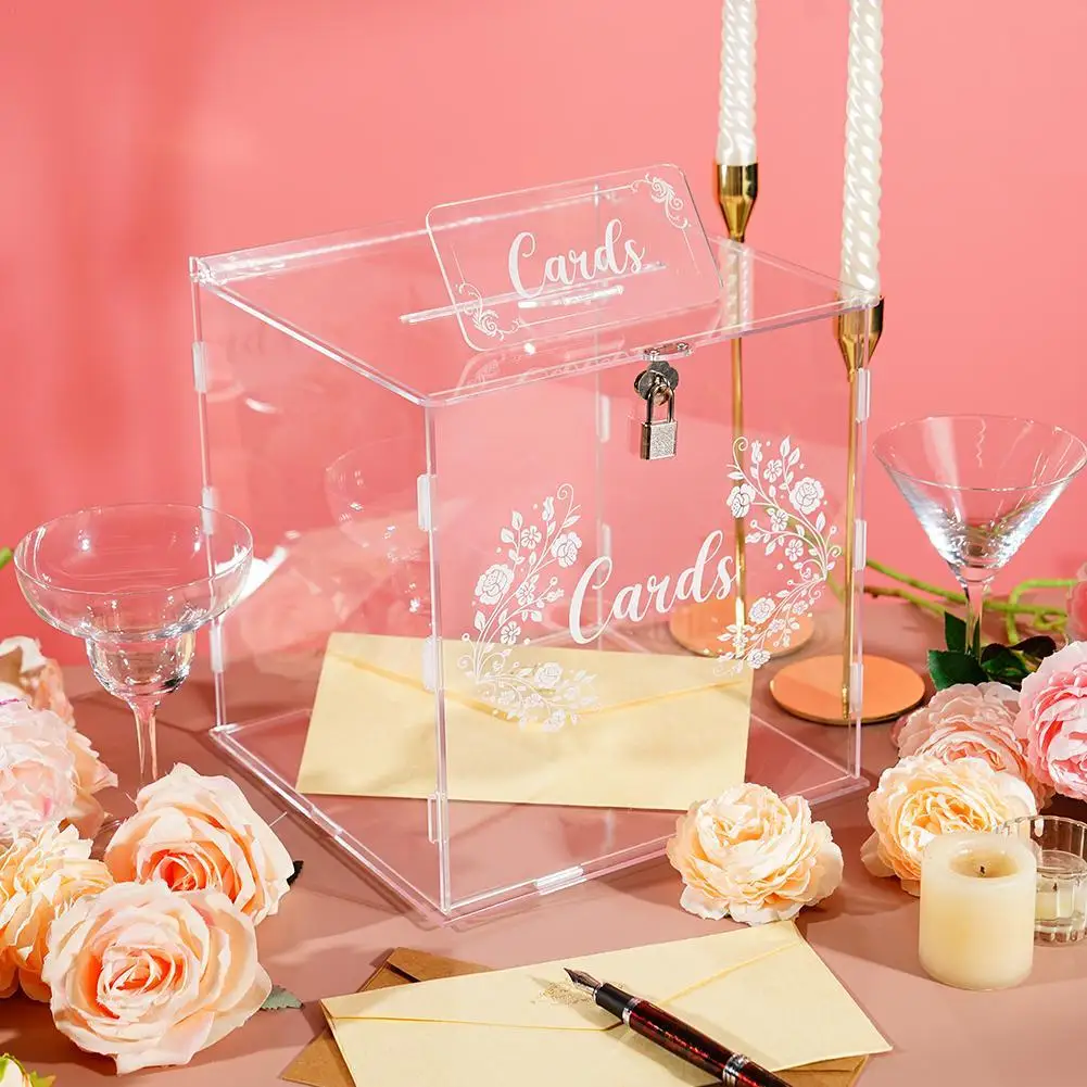 Acrylic-Wedding-Card-Box-DIY-Envelop-Money-Card-Box-Table-Books-Decor ...