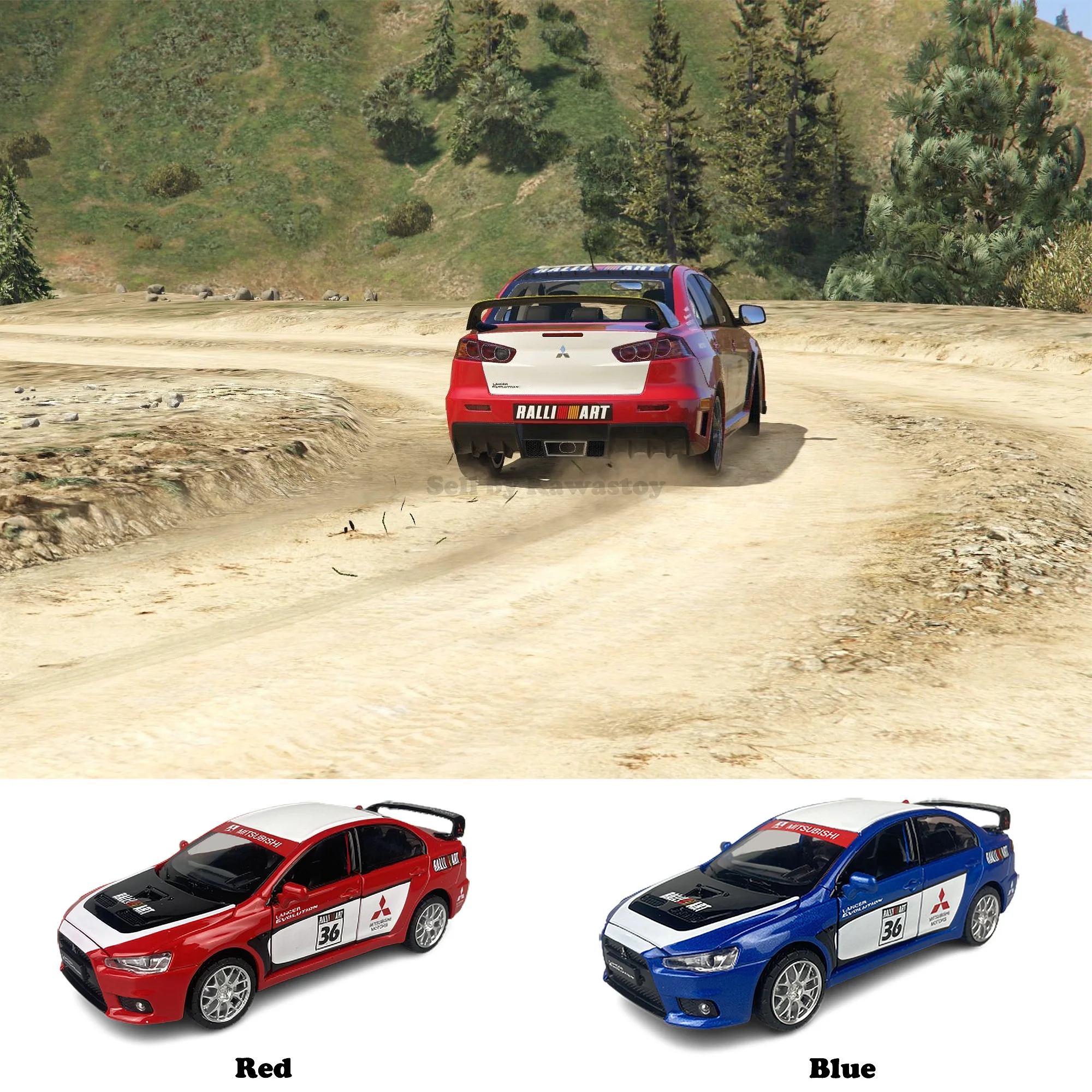 1-32-Scale-Mitsubishi-Lancer-Evolution-X-EVO-10-Tenth-Ralli-Art ...