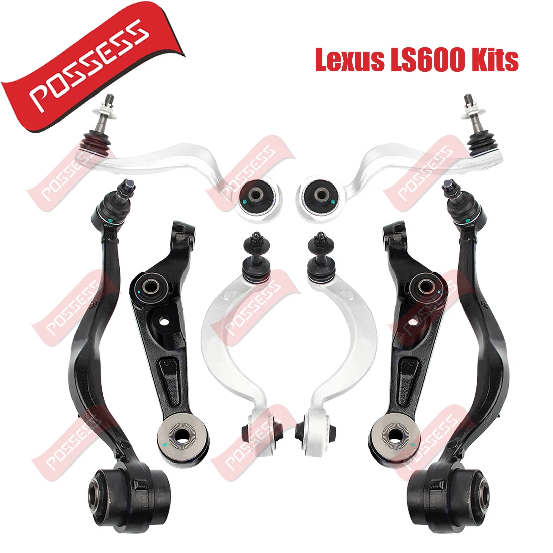 8-Pieces-Front-Upper-And-Lower-Suspension-Control-Arm-Kits-For-Lexus ...