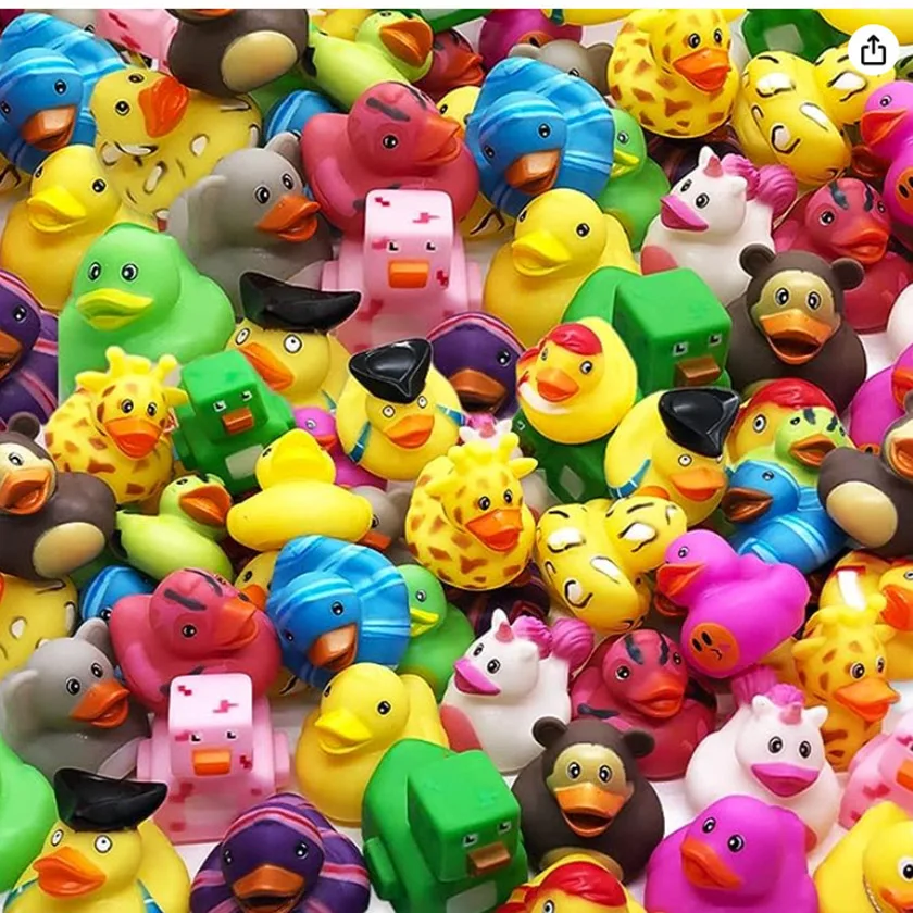 50-Pack-Rubber-Duck-for-Jeep-Bath-Toy-Assortment-Bulk-Floater-Duck-for ...