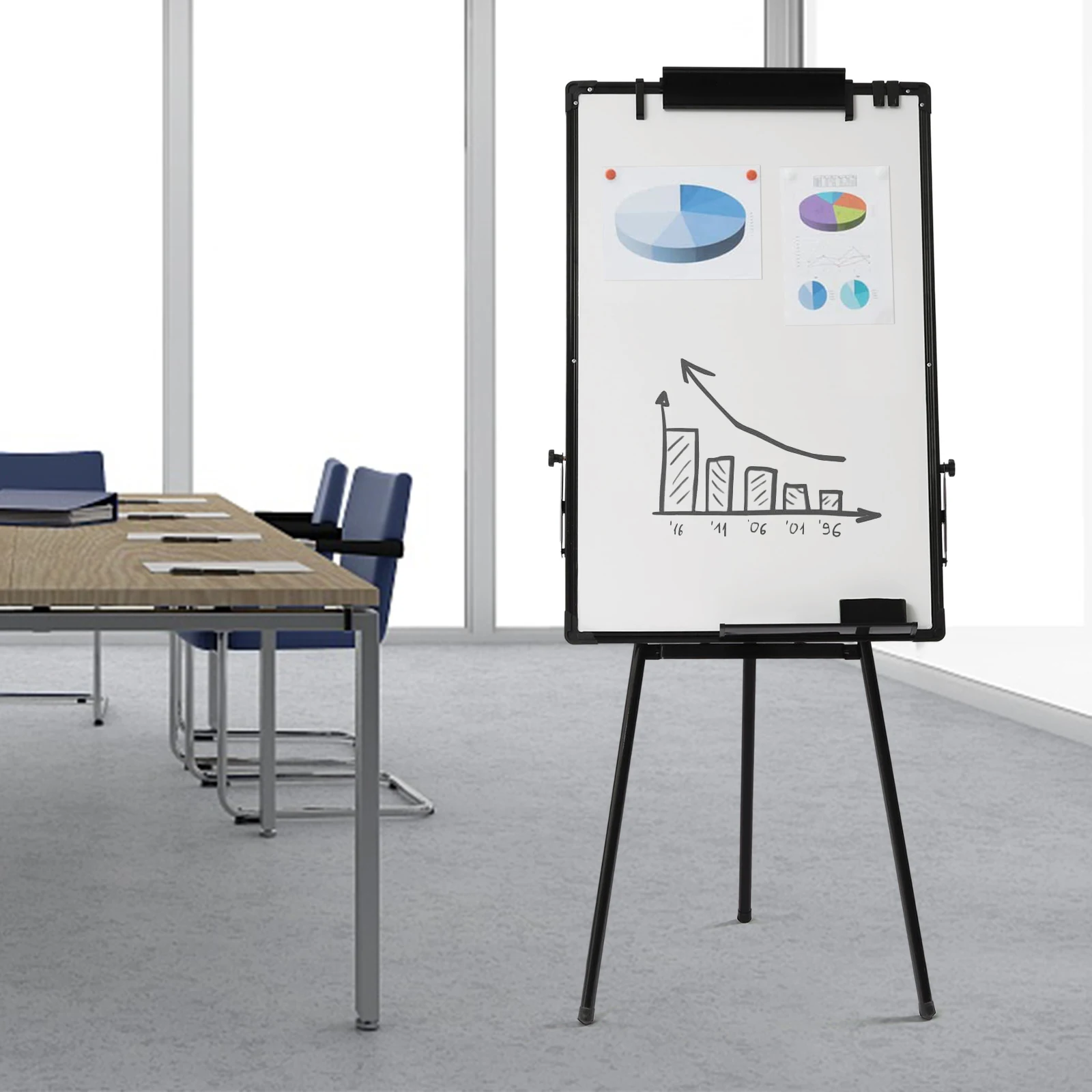 Whiteboard-Flip-Chart-Trip-altura-ajust-vel-Whiteboard-quadro-magn-tico ...
