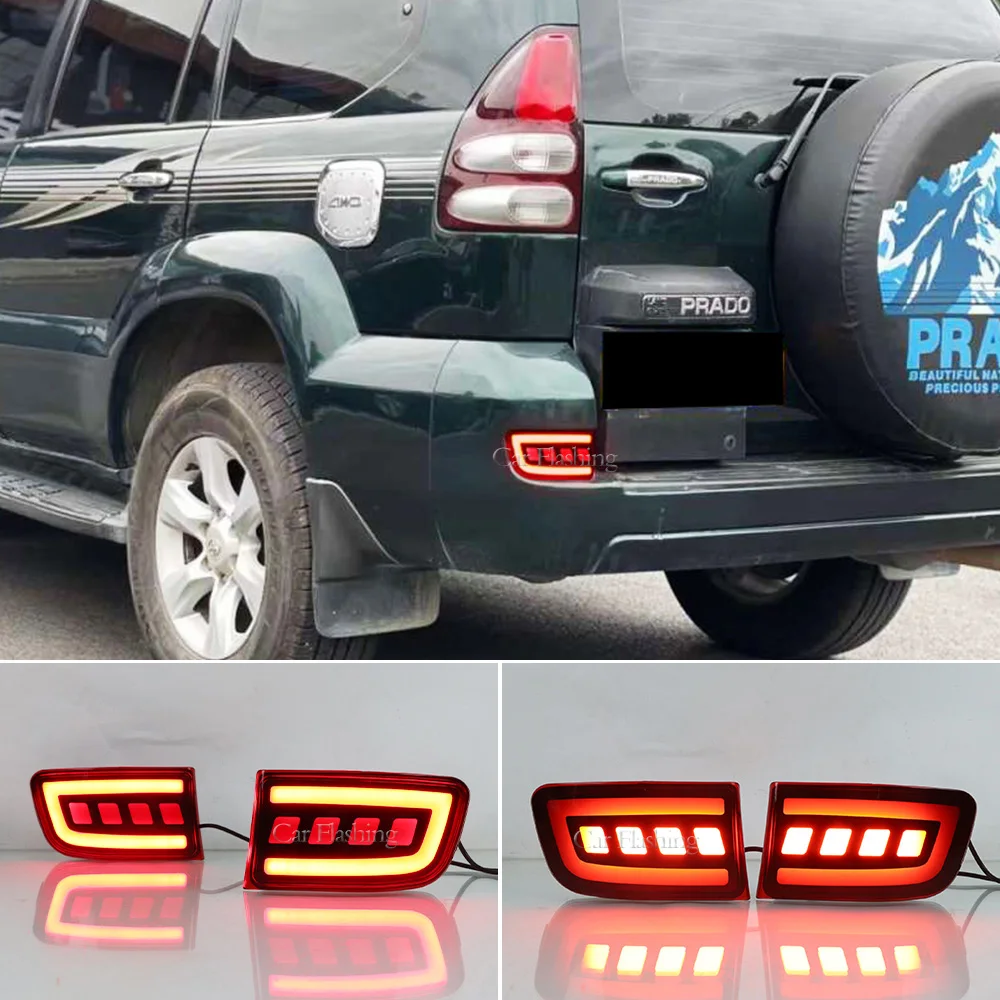 LED Rear Lights For Toyota Land Cruiser Prado LC120 Fj120 120 2003 2004 ...