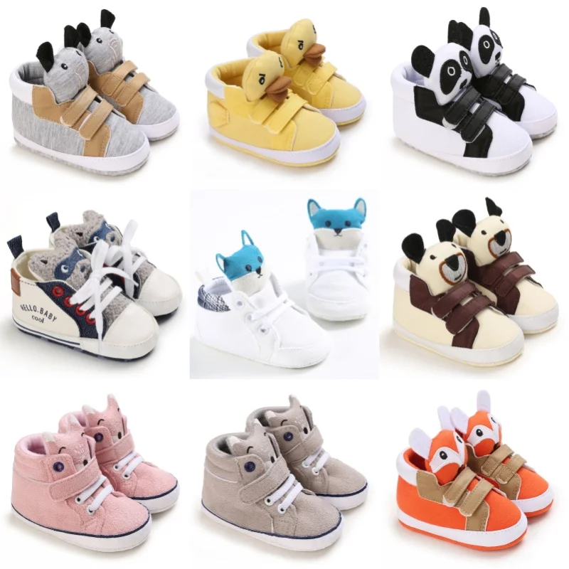 Classic baby shoes for boys and girls cute animal casual flat shoes the ...
