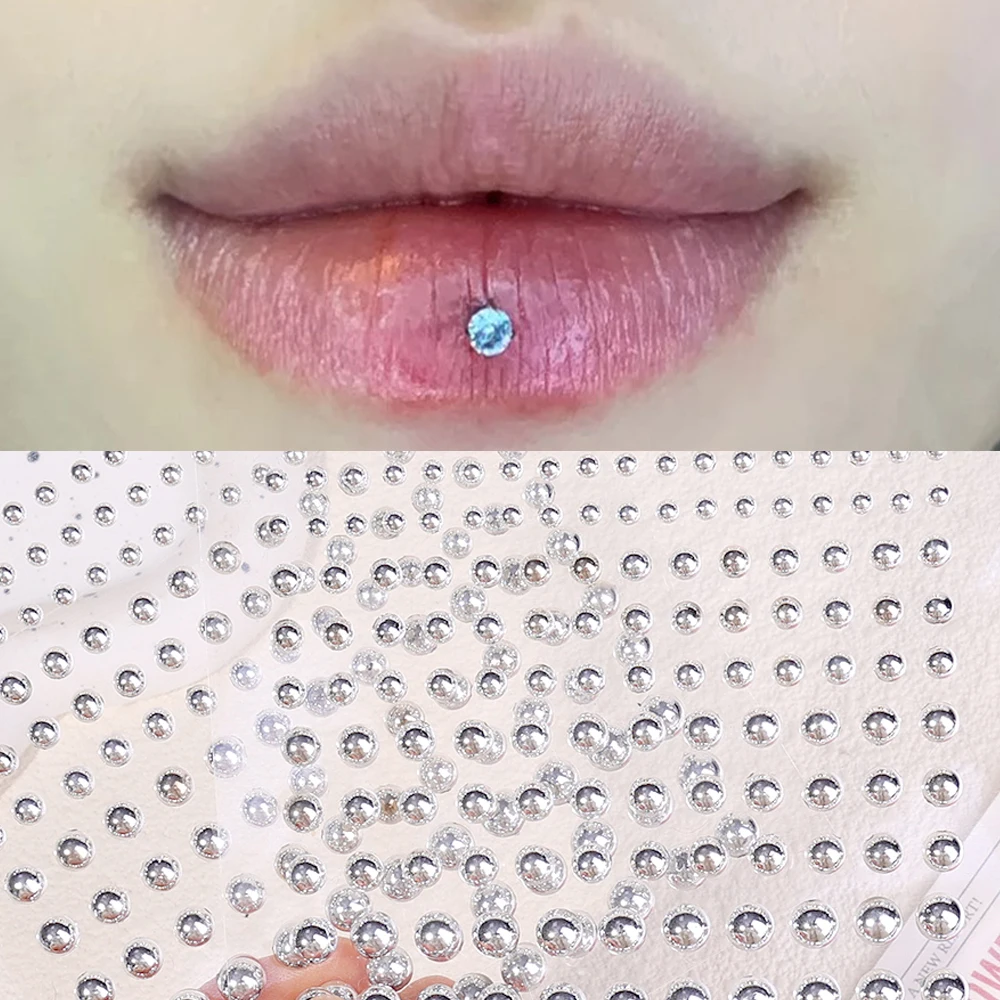 Waterproof-Rhinestone-Nose-Stud-Sticker-Fake-Piercing-Nose-Ring-Lip ...