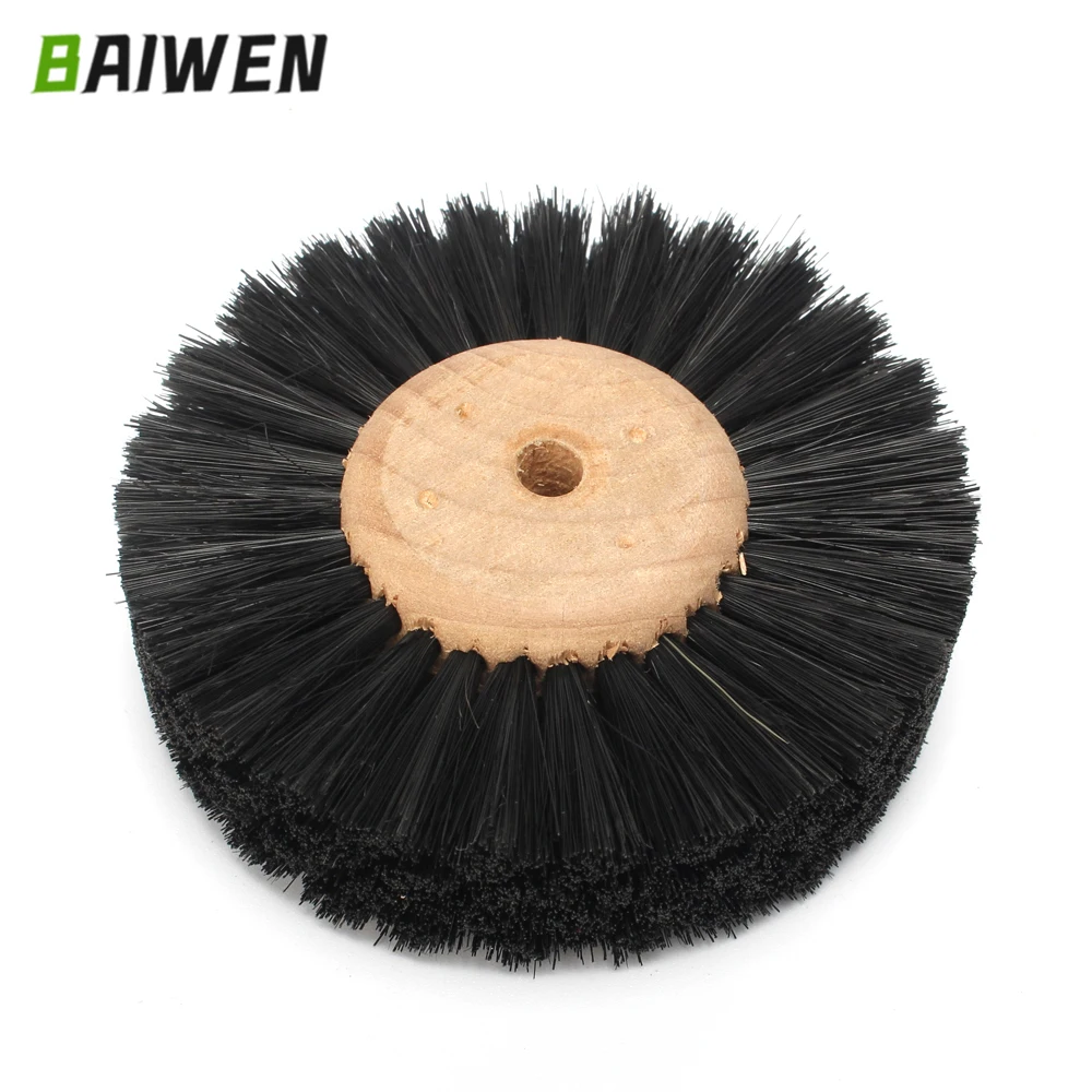 1PC-Abrasive-Wire-Grinding-Wheel-Nylon-Polishing-Brush-Black-Bristle ...