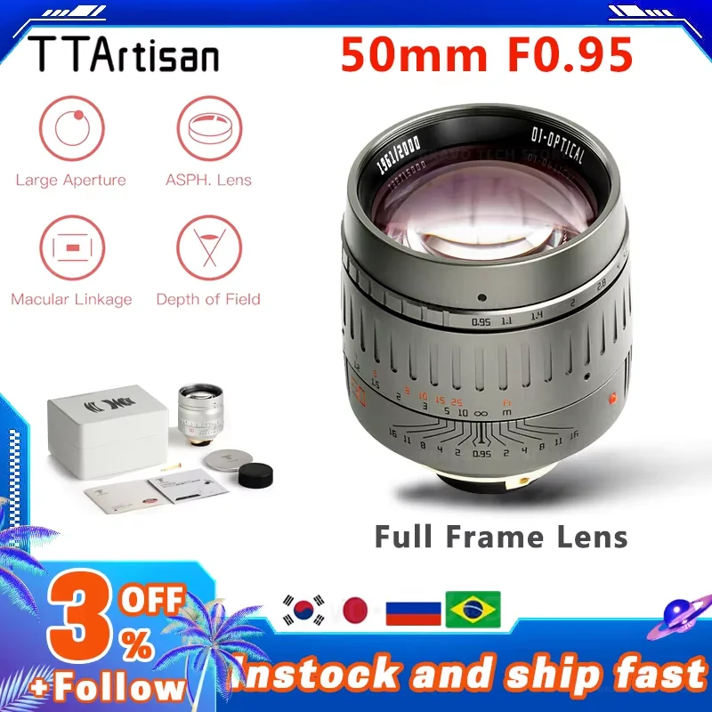 TTartisan-50mm-F0-95-Lens-Full-Fame-Large-Aperture-Manual-Focus-for ...