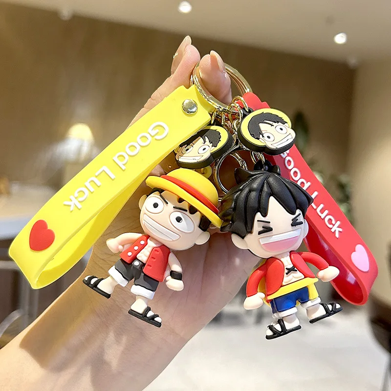Cartoon-Anime-One-Piece-Keychain-Monkey-D-Luffy-Keychain-Doll-Figure ...