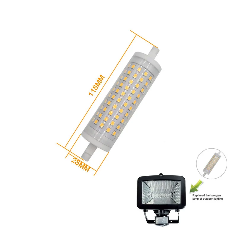 30W-Dimmable-Led-R7S-Light-118mm-150lm-w-J118-RX7S-Tube-light ...
