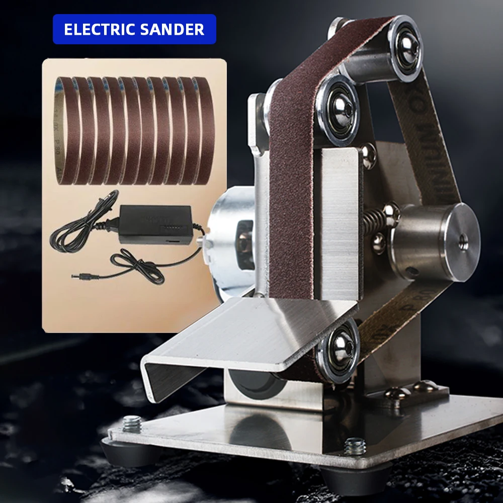 Mini-Belt-Sander-Grinding-Machine-Tools-Sharpening-Machine-Sanding ...