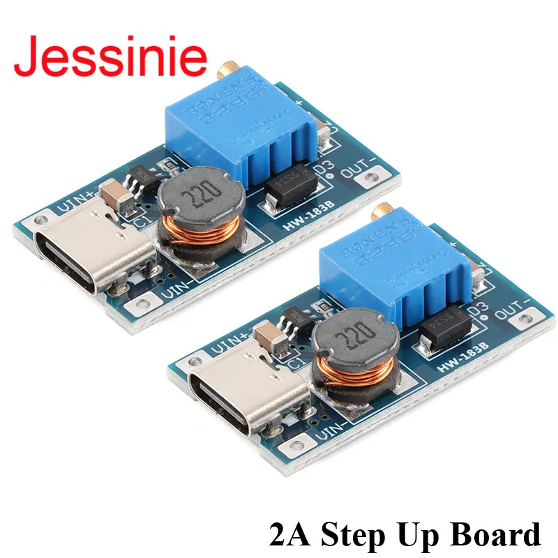 2pcs-lot-2A-Adjustable-Step-Up-Booster-Board-DC-DC-Power-Conversion ...