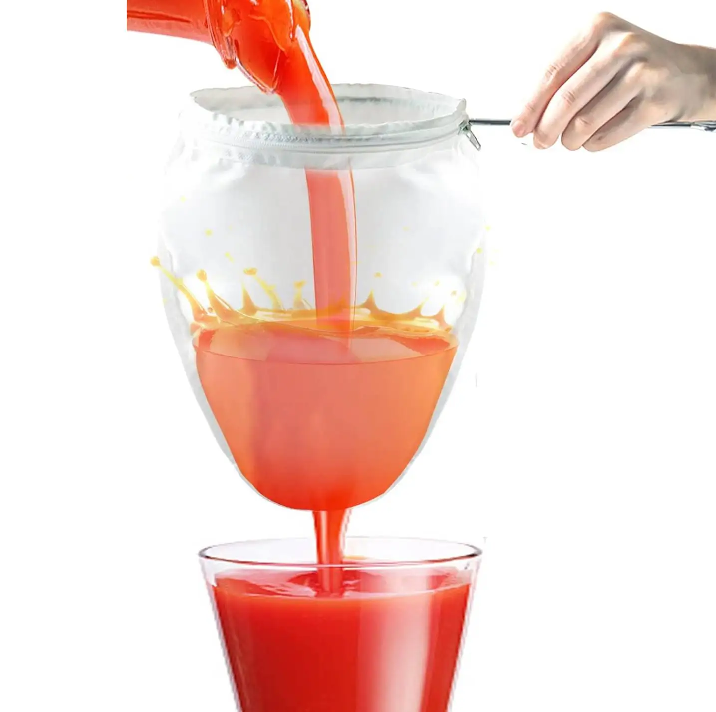 Bolsa-de-leche-con-soporte-colador-de-malla-reutilizable-filtro-de-t ...