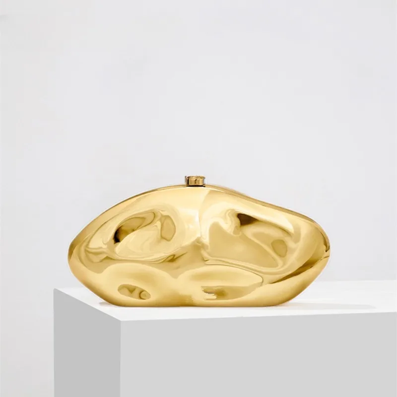 New-Acrylic-Shell-Shape-Clutch-Bag-Women-Evening-Party-Cute-Metal-Shiny ...