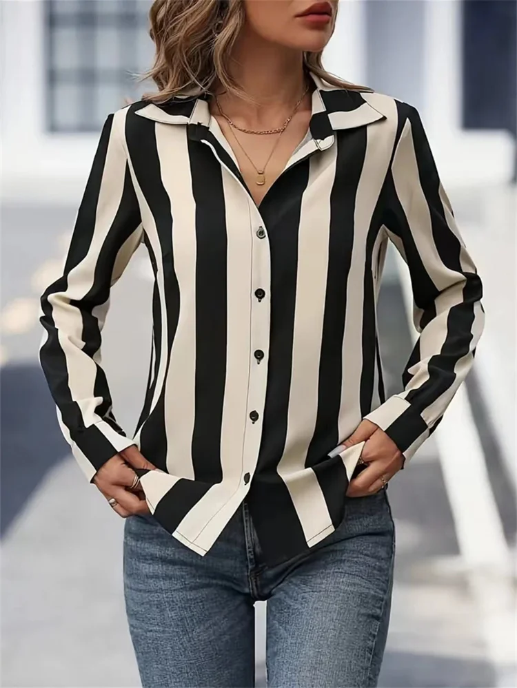 Women-Spring-Autumn-Style-Blouses-Shirts-Lady-Casual-Long-Sleeve-Turn ...