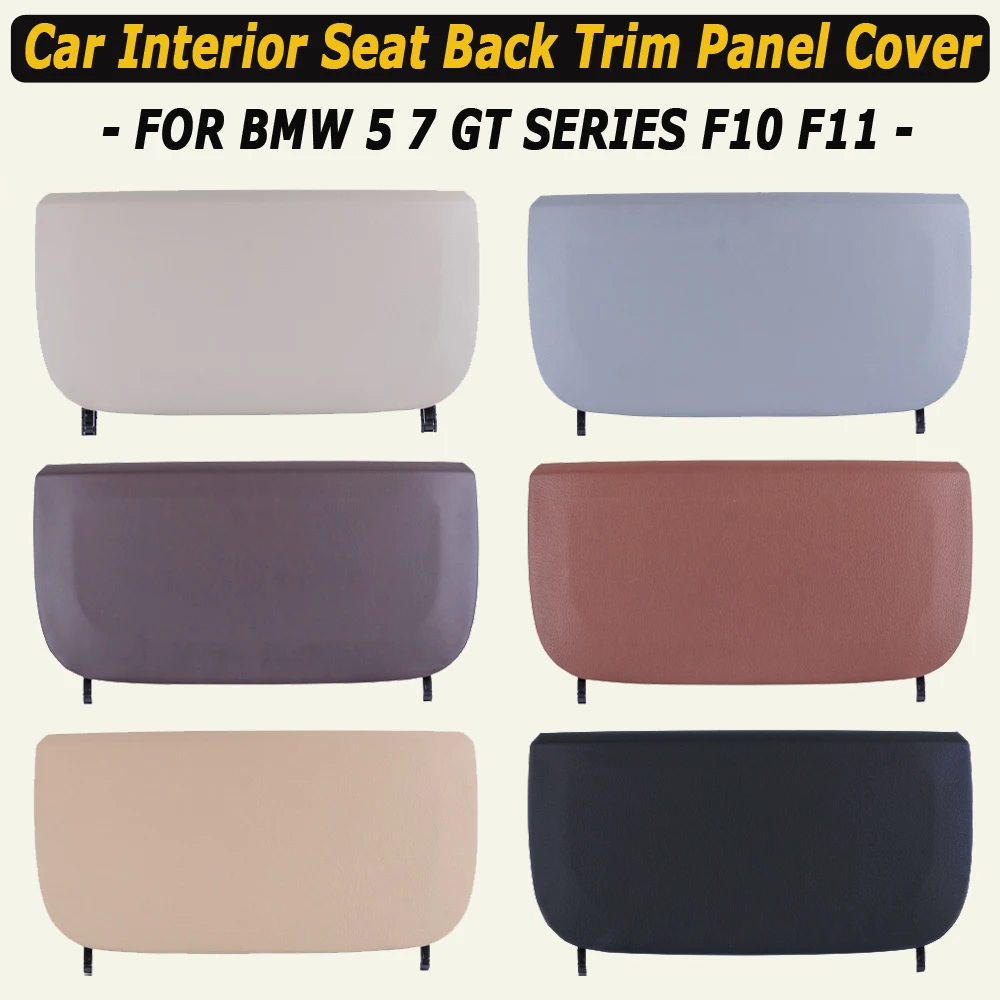 BMW 5GT 5/7 시리즈 F10 F18 F07 F01 F02 카시트 백 패널 커버, 고품질 보관 포켓 교체 자동차 액세서리