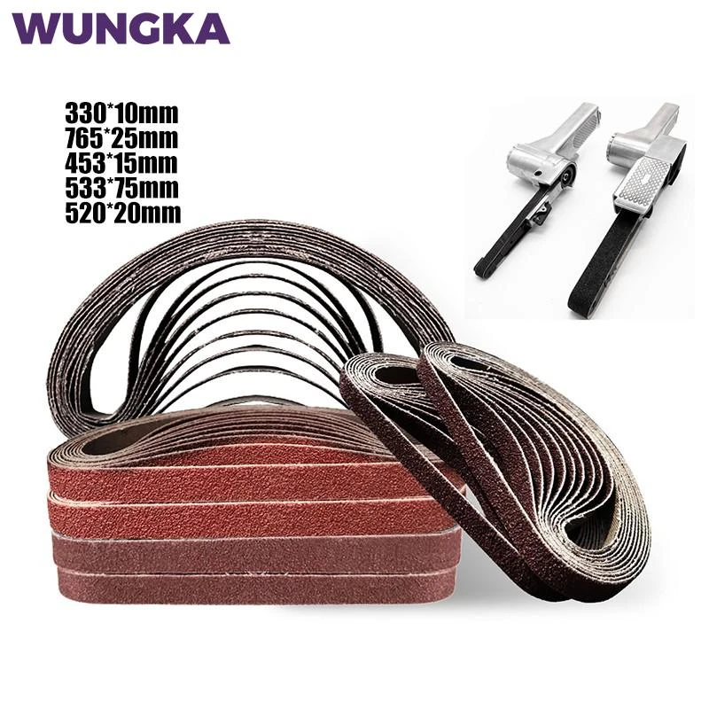 10pcs 330*10mm 453*15mm Sanding Belts P40 P600 Abrasive Screen Band for ...