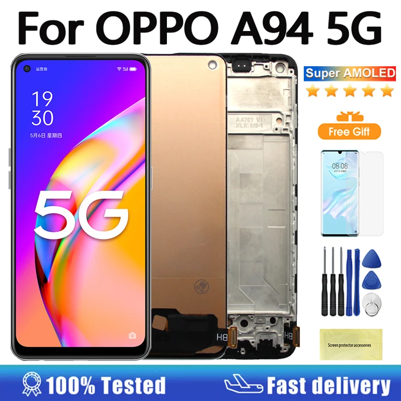 6-43-AMOLED-Display-For-OPPO-A94-5G-LCD-Display-Touch-Screen-Digitizer-Assembly-Replacement ...
