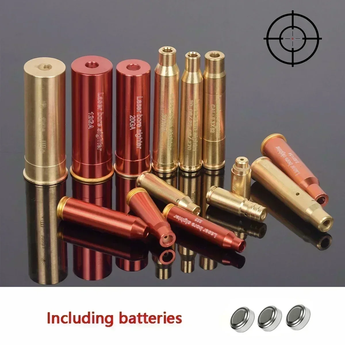 12GA 20GA 5.45x39 7.62x39 9x19mm .223 .308 .338 Gauge Red Laser Bore ...