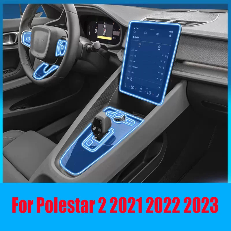 For-Polestar-2-2021-2023-Transparent-TPU-Center-Console-Navigation ...
