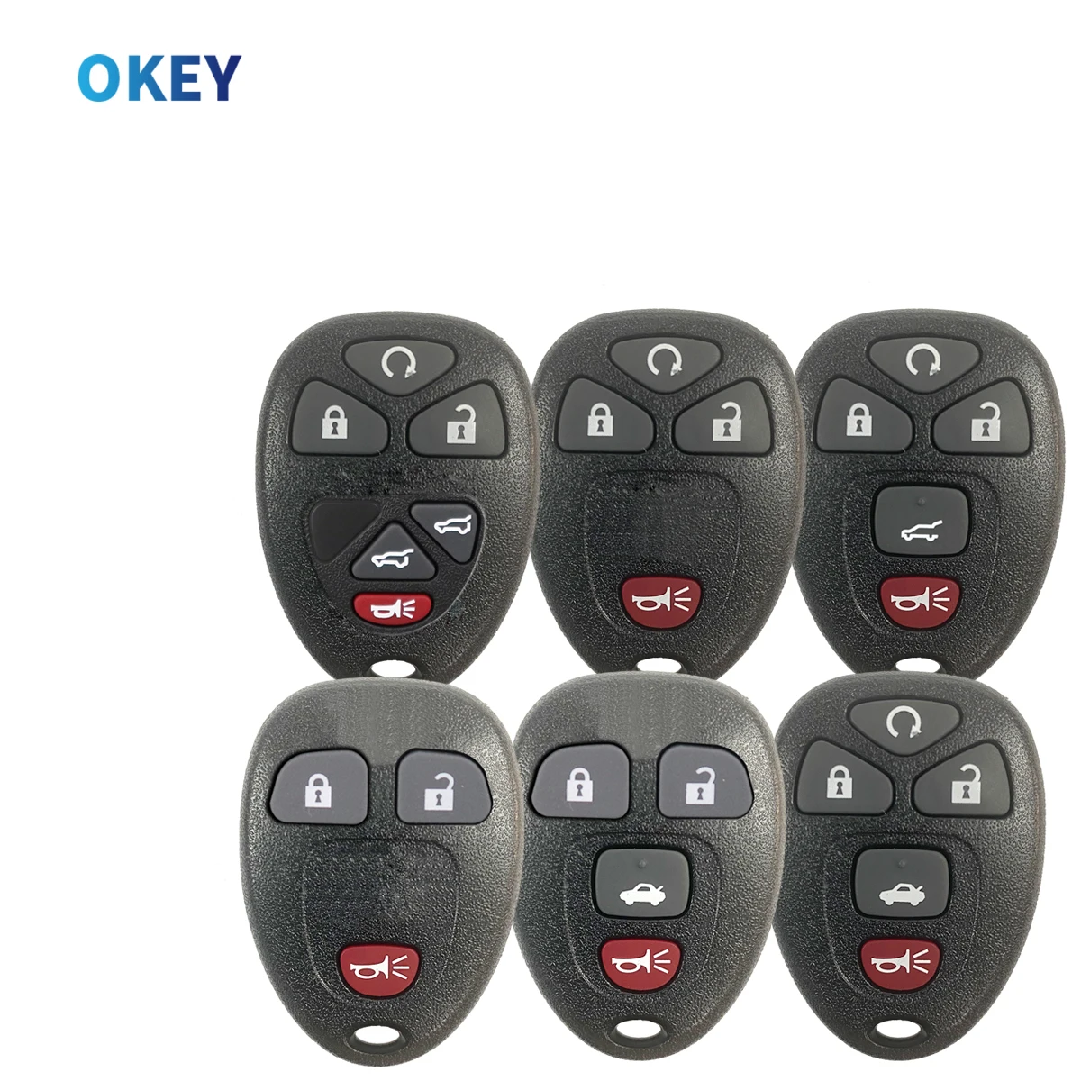 Okey Remote Car Entry Keyless Key Shell Replacement Case Fob For Buick ...