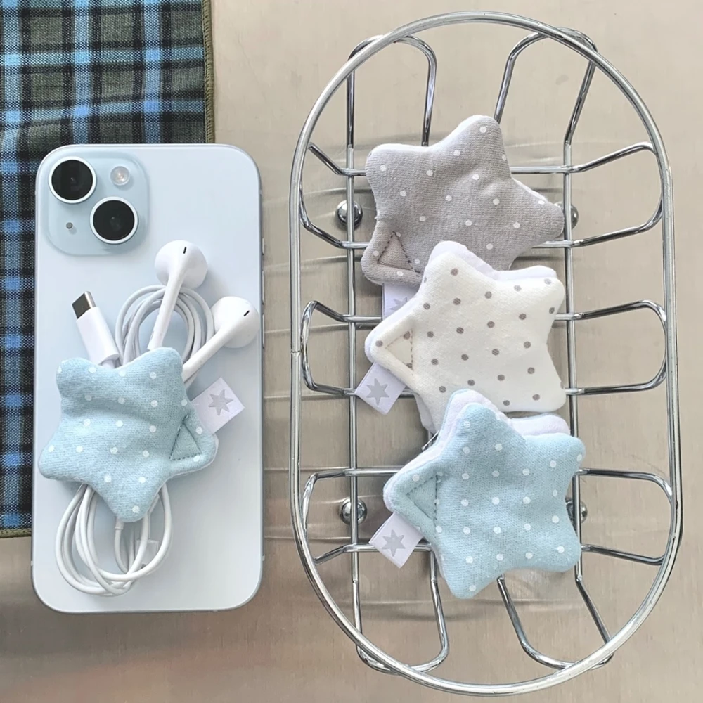 Y2k Japanese Earphone Decoration Accessories Handmade Fabric Star Wave ...