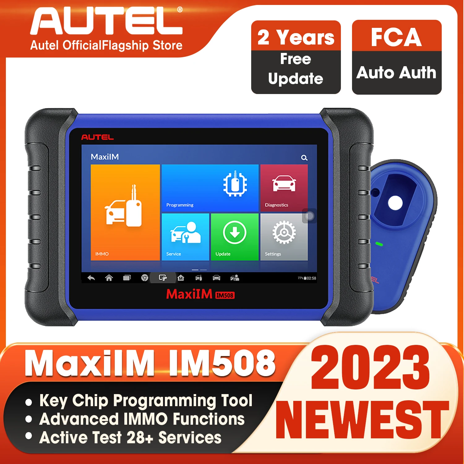 Autel maxim im508 xp400pro eeprom ler/escrever immo programador chave ...