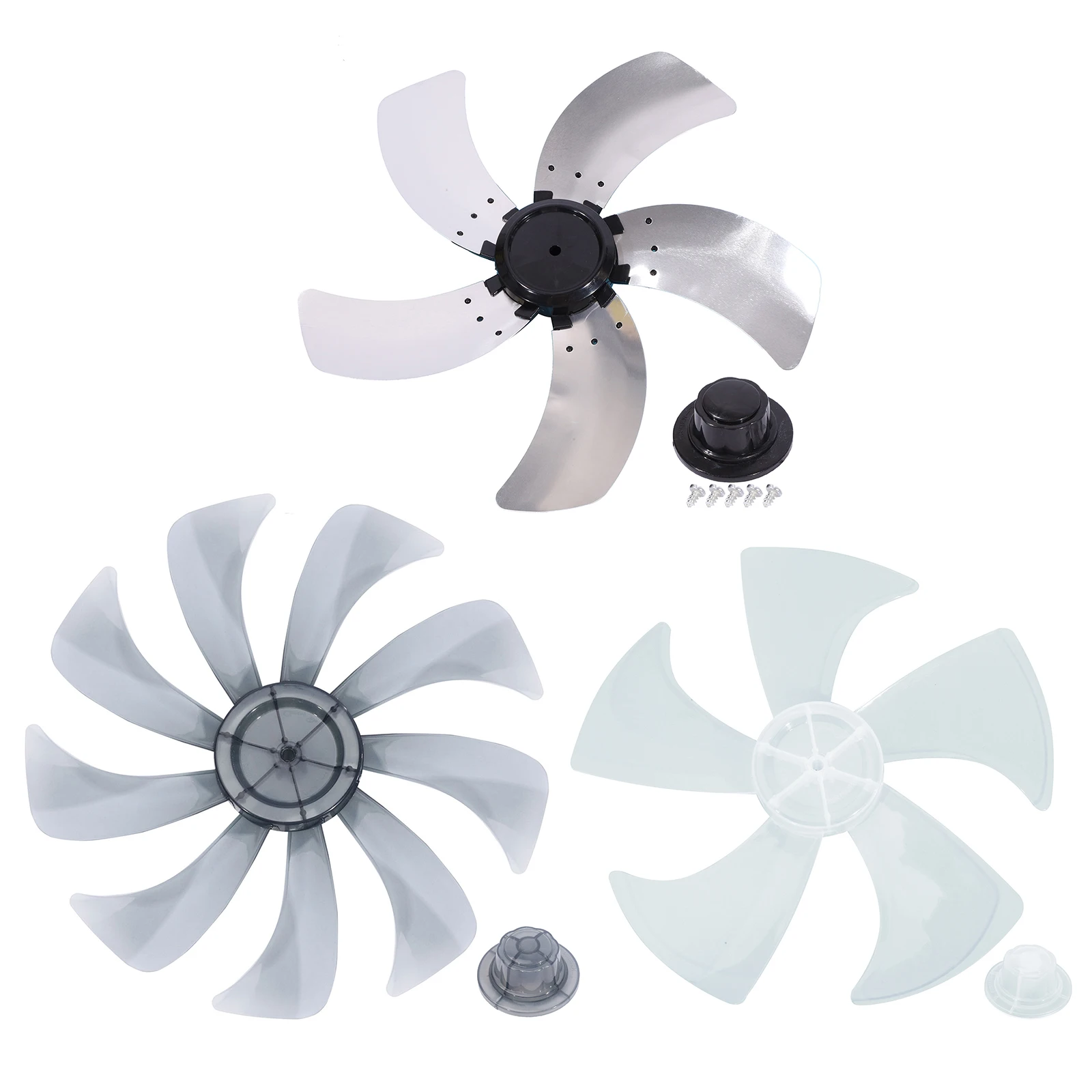Universal-Thicken-Plastic-Fan-Blade-with-Nut-Cover-Replacements-for ...
