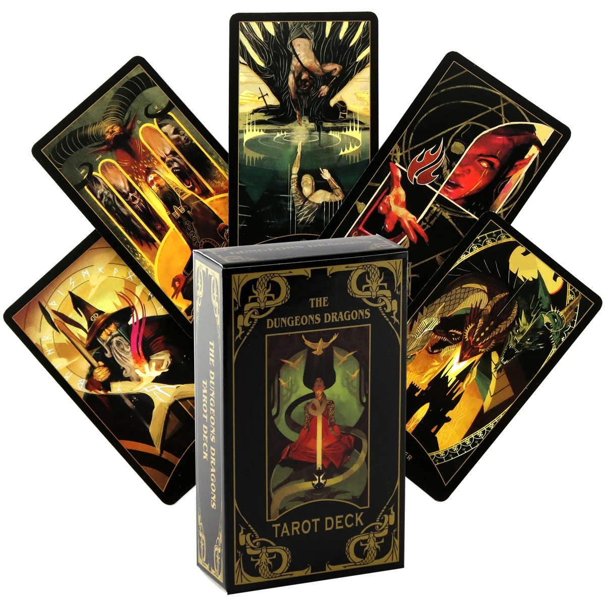 The Dungeons Dragons Tarot Deck Pocket Size High Quality Fortune ...