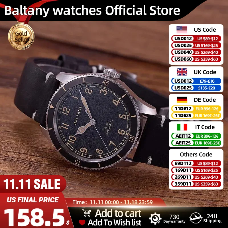 Pilot-Watch-Khaki-Aviation-Homage-NH38-Automatic-Mechanical-Watch-Mens ...