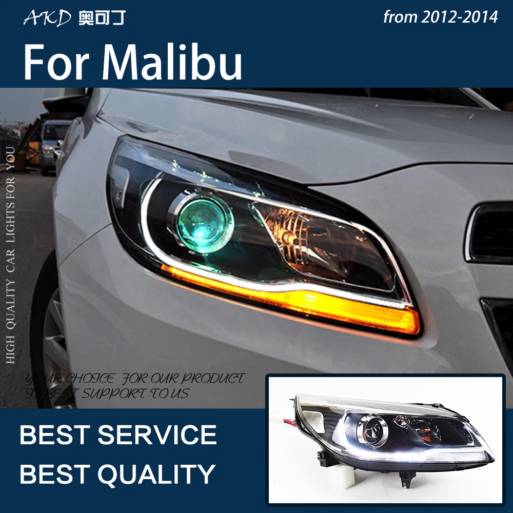 Car-Lights-For-Malibu-2012-2014-LED-Auto-Headlights-Assembly-DRL ...