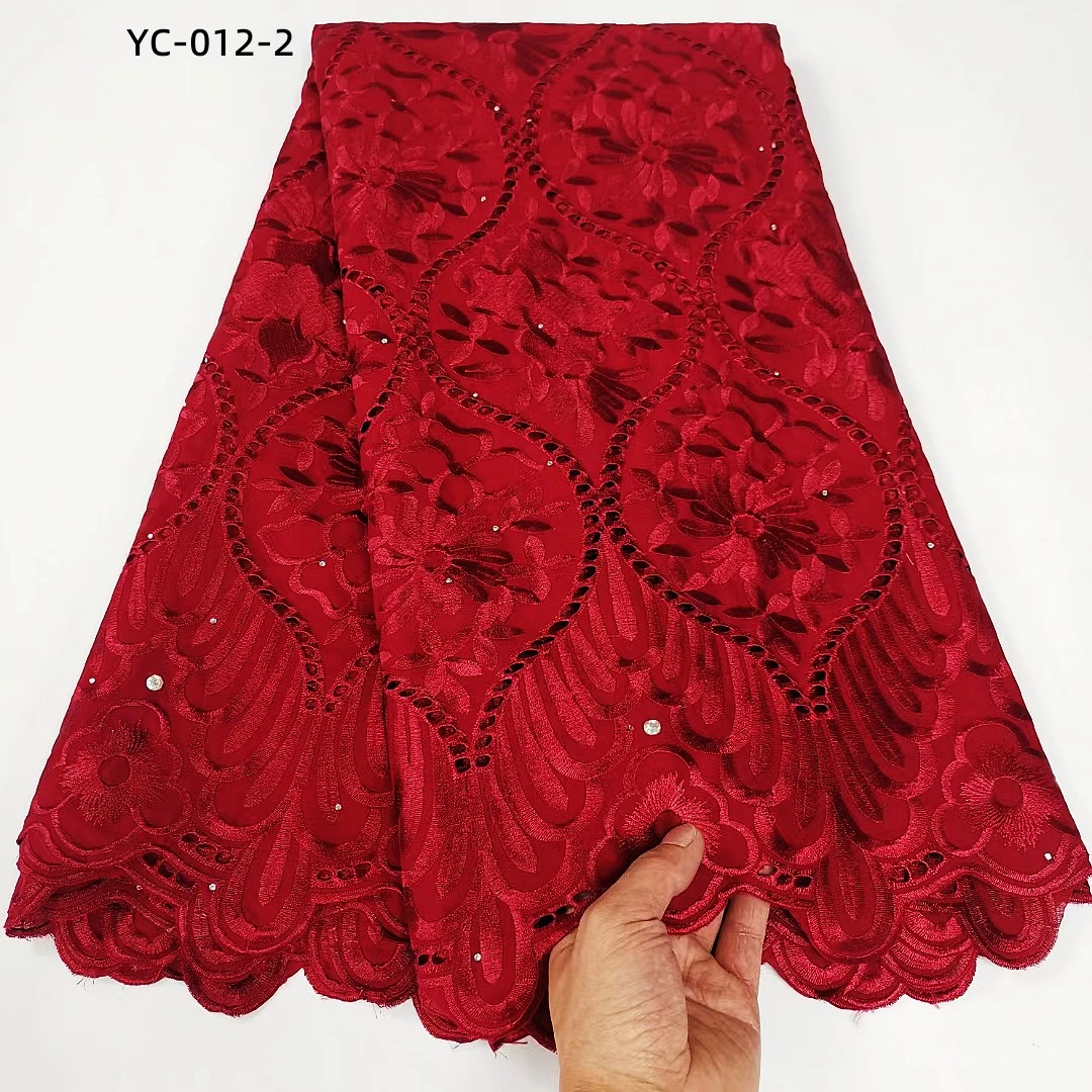 Tecido do brode de autriche do algodão de 100% para costurar o material ...