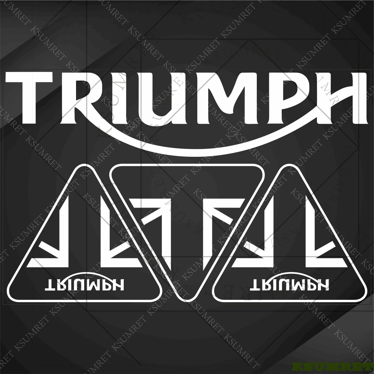 Voor Triumph Logo Motorcycle Stickers Decal Tank Emblem Scrambler ...