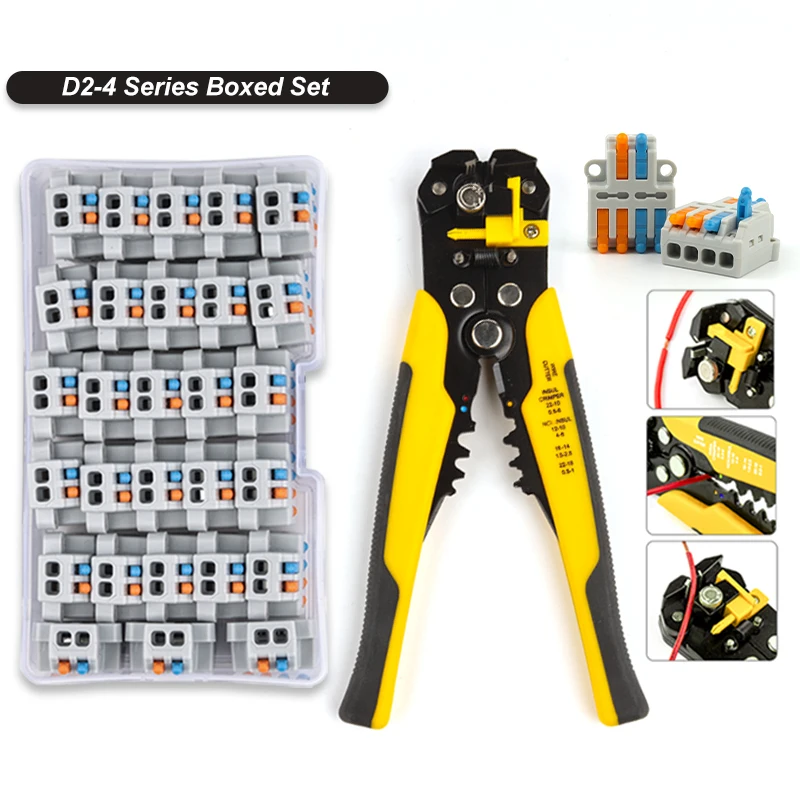 Boxed-Mini-Electrical-Wire-Connector-With-fixing-holes-Splicing-2-into4 ...