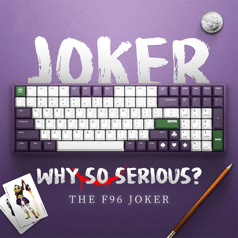 F96-Mechanical-Keyboard-JOKER-Wired-Dual-mode-Aluminum-Alloy-RGB-Cherry ...