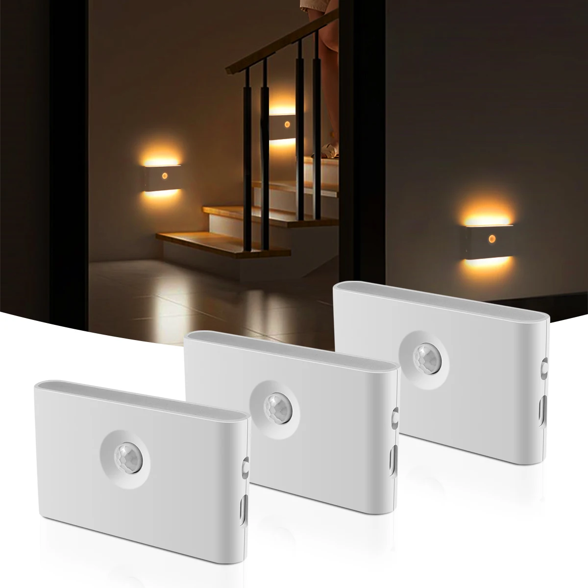 USB-Rechargeable-Wireless-Linkage-Induction-Smart-Motion-Sensor-LED ...