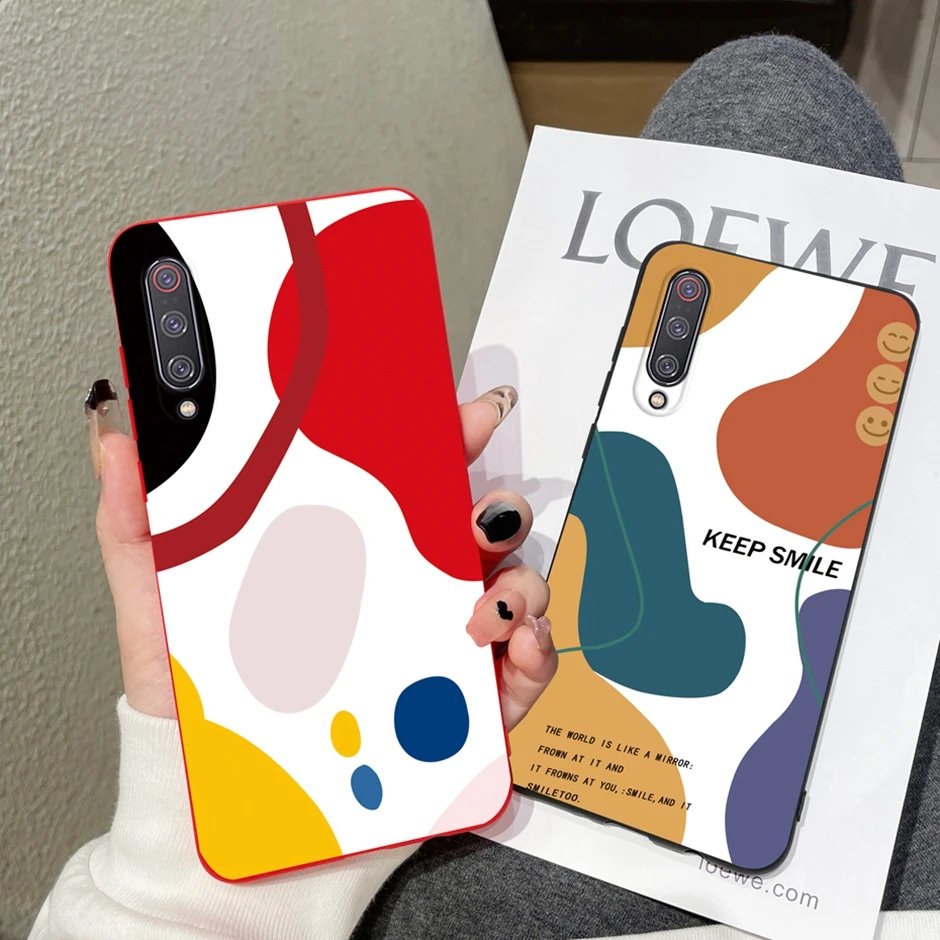 For Xiaomi Mi 9 Lite Case Mi 9 SE Silicone Back Cover Fashion Cases For ...