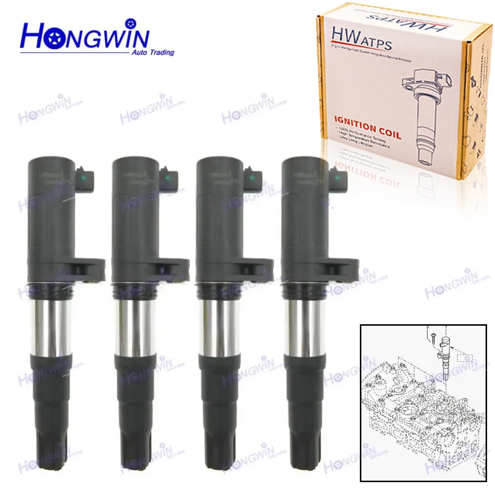 4 Uds 8200765882 8200405098 8200672564 bobinas de encendido y cable ...