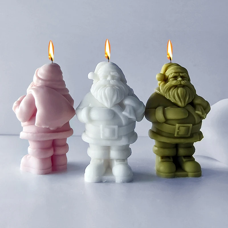 Backpack Santa Silicone Candle Molds DIY Christmas Handmade ...