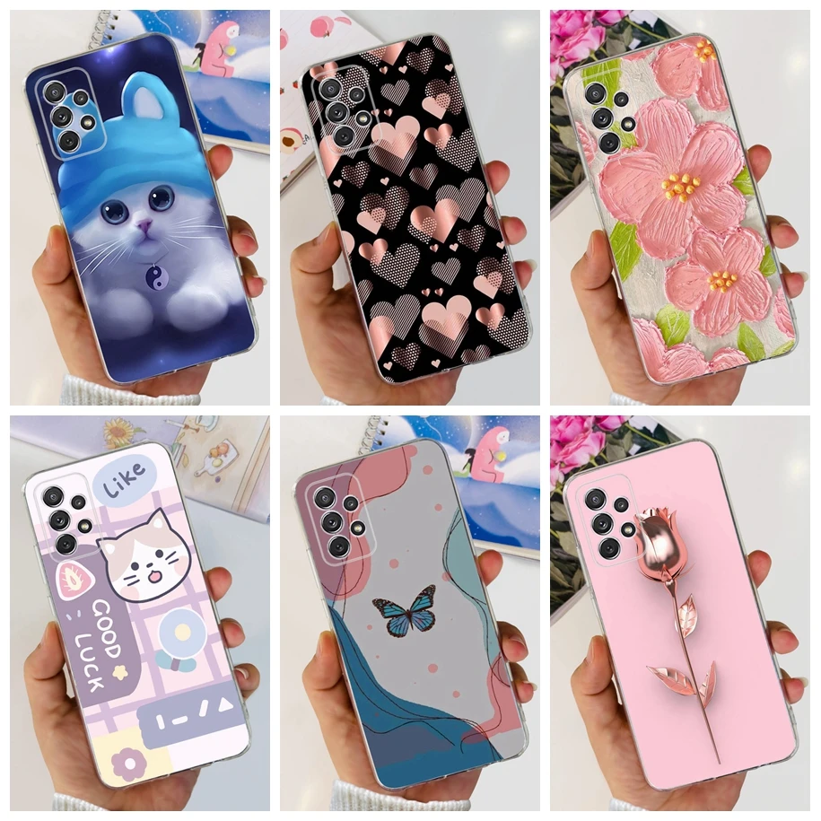 Per-Samsung-A32-5G-custodia-SM-A326B-Cover-per-telefono-Fashion-Flower ...