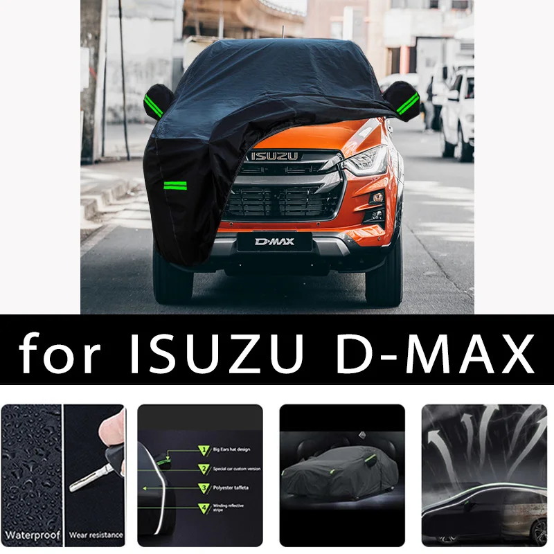 For ISUZU D-MAX Outdoor Protection Full Car Covers Snow Cover Sunshade ...
