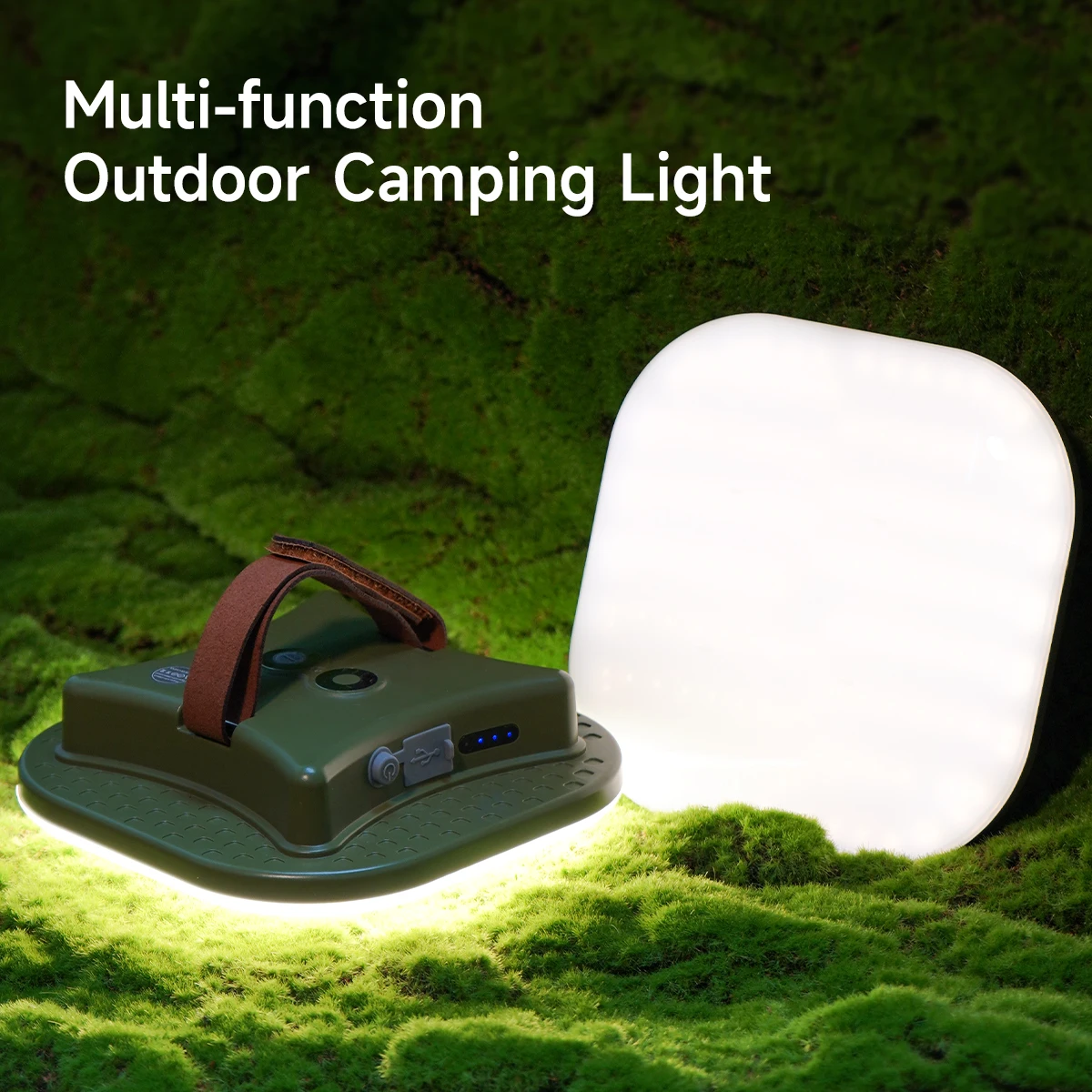 MOSLIGHTING 1600LM Camping Lantern 80W Rechargeable 4 Light Modes LED ...