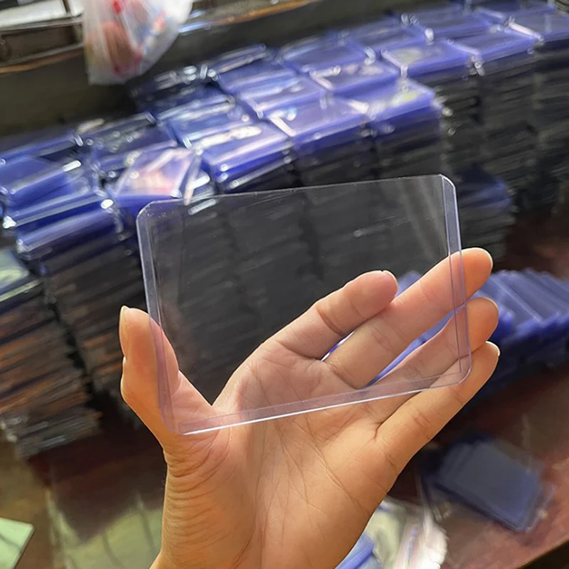 5pcs Waterproof Transparent Card Holder Plastic Card Id Holders Case To ...