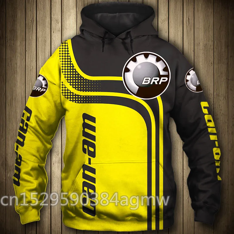 Bomber men Hoodies Brp Can am 3D Logotipo Impresso Hoodie Personalidade ...